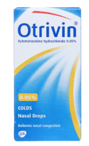 Otrivin 0.05% Nasal Drops Gsk (c/10ml)