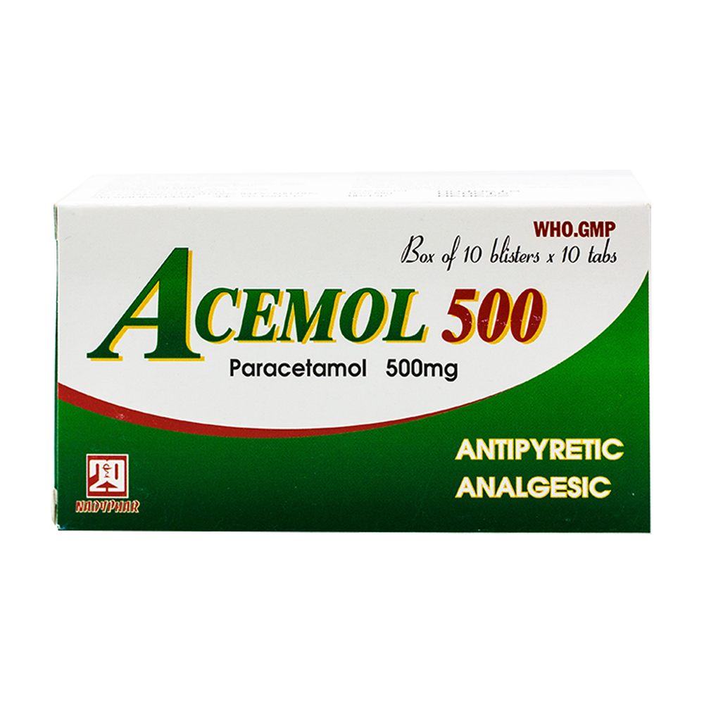 Acemol Paracetamol 500mg Nadyphar (h/100v)