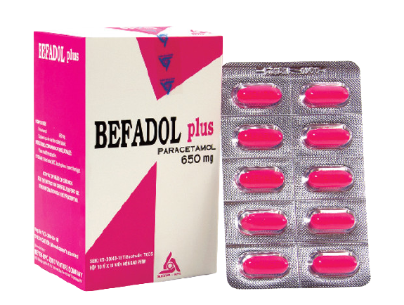 Befadol Plus Paracetamol 650mg Meyer-bpc (h/100v Nén)