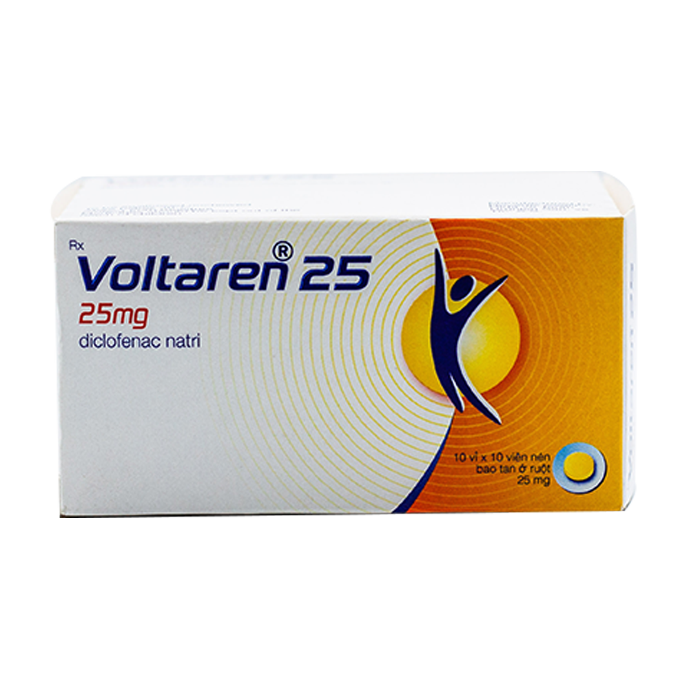 Voltaren Diclofenac Natri 25mg Novartis (h/100v)