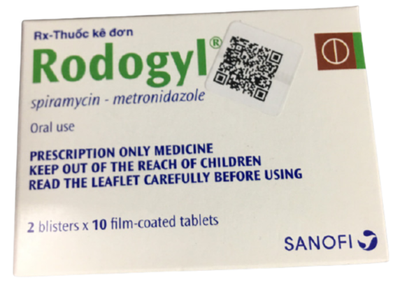 Rodogyl Spiramycin-metronidazole Sanofi (h/20v)