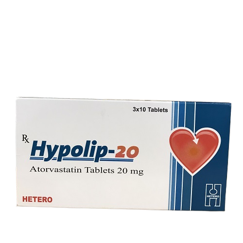 Hypolip 20 Atorvastatin 20mg Hetero (h/30v)