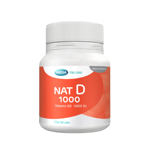 Bổ Sung Vitamin Nat D Mega (c/60v)