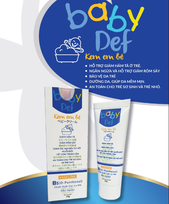 Làm Giảm Hăm Da Baby Def Kem Em Bé (t/20gr)