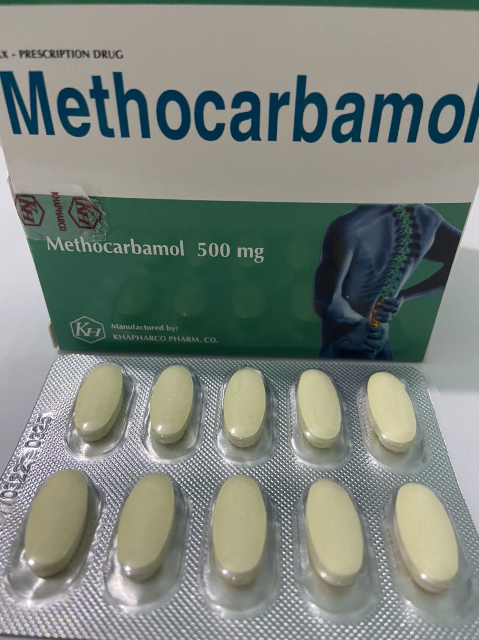 Methocarbamol 500mg Khapharco (h/100v)