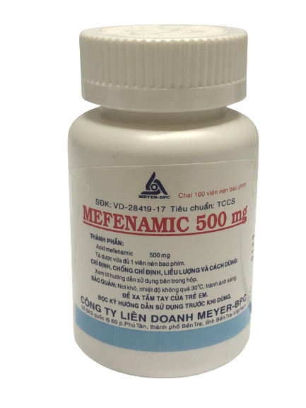 Mefenamic 500mg Meyer Bpc (c/100v)