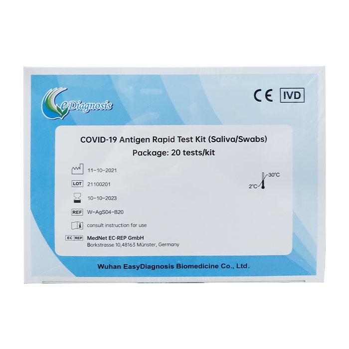 Bộ Kit Test Nhanh Easy Diagnosis Covid Antigen Rapid Test Kit (h/20 Bộ)