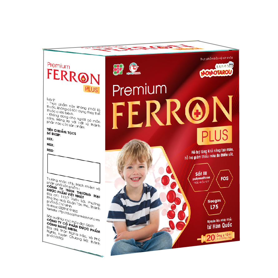 Bổ Máu Premium Ferron Plus Việt Nhật (h/20o/10ml)