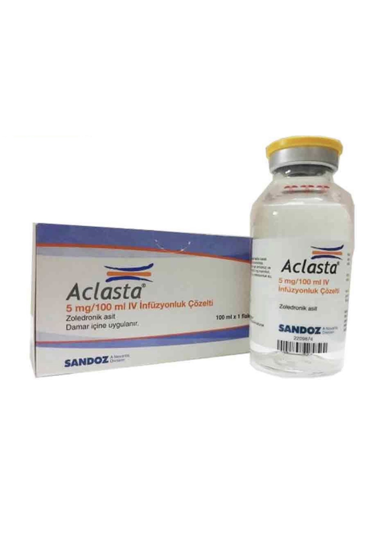 Aclasta 5mg/100ml Sandoz Novartis (lọ/100ml) (turkey)
