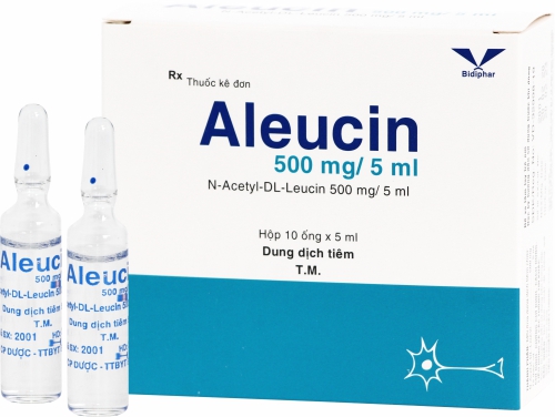 Aleucin N-acetyl-dl-leucin 500mg/5ml Bidiphar (h/10o/5ml)