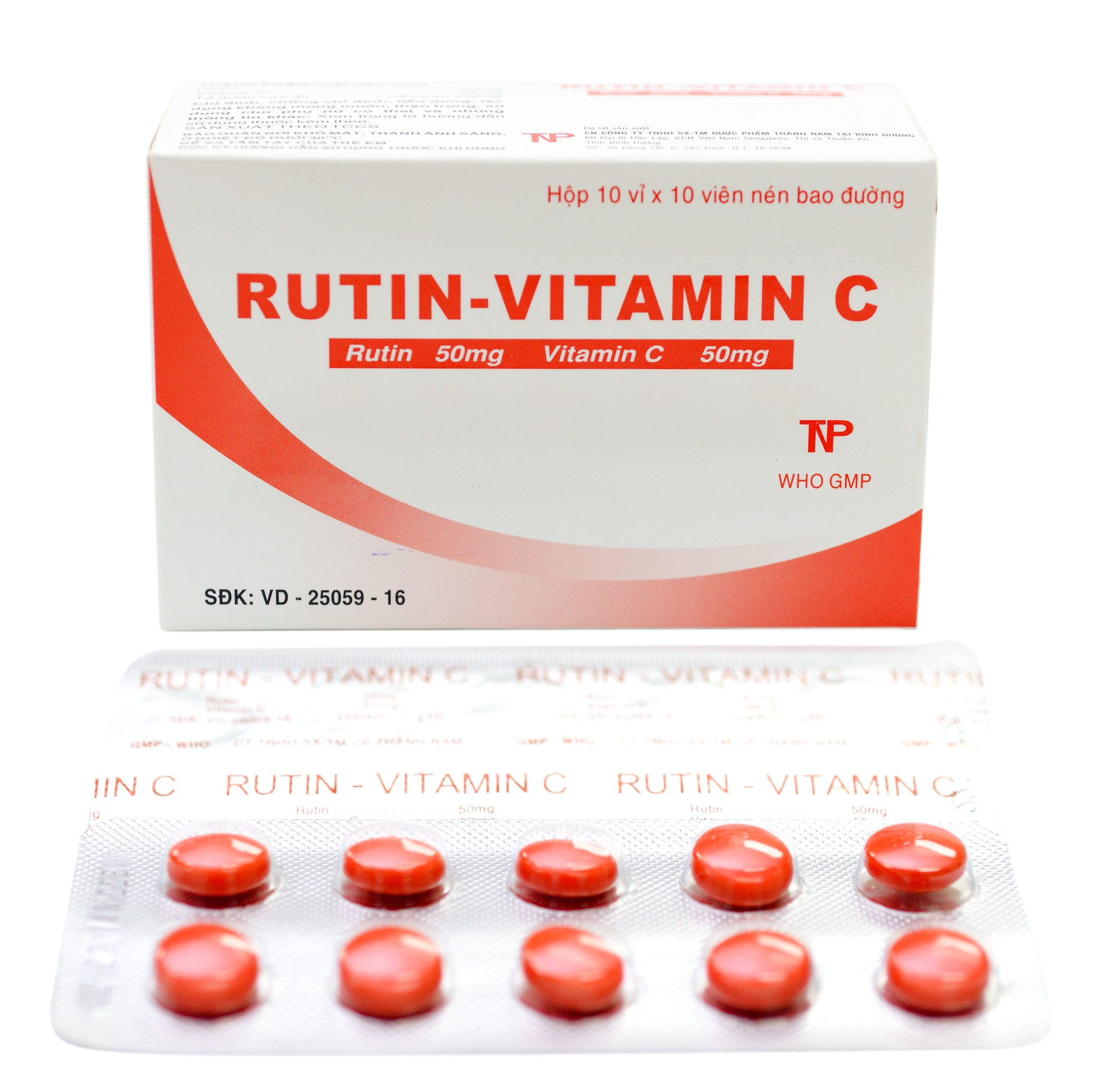 Rutin Vitamin C Thành Nam (h/100v)