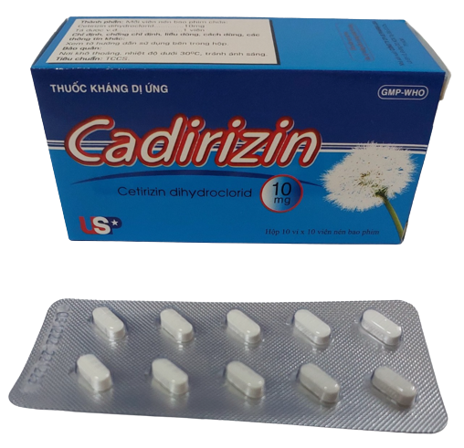 Cadirizin Cetirizine 10mg Usp (h/100v)