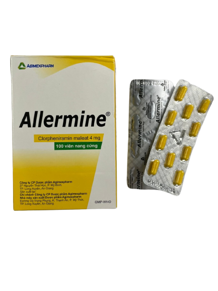 Allermine Clorpheniramin 4mg Agimexpharm (h/100v)