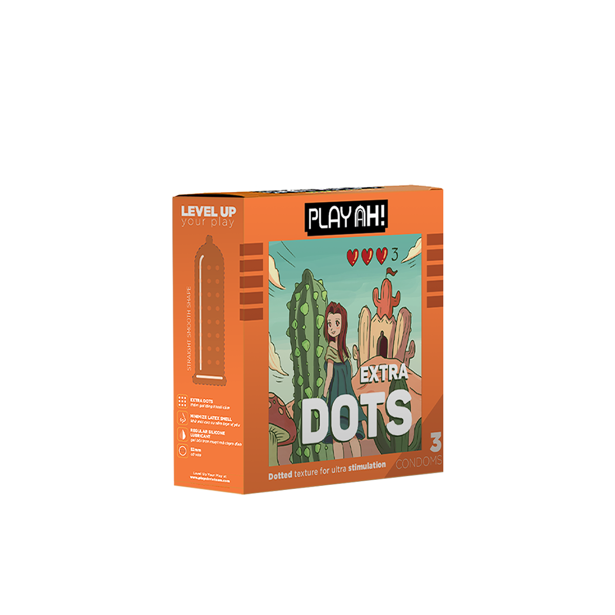 Bao Cao Su Thêm Gai Extra Dots 52mm Playah (h/3c)