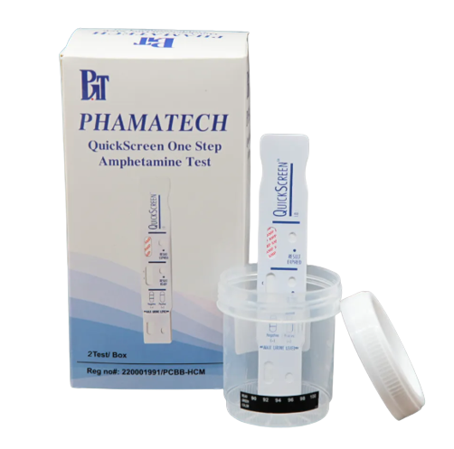 Bộ xét nghiệm nhanh amphetamine quickscreen phamatech (h/2test)