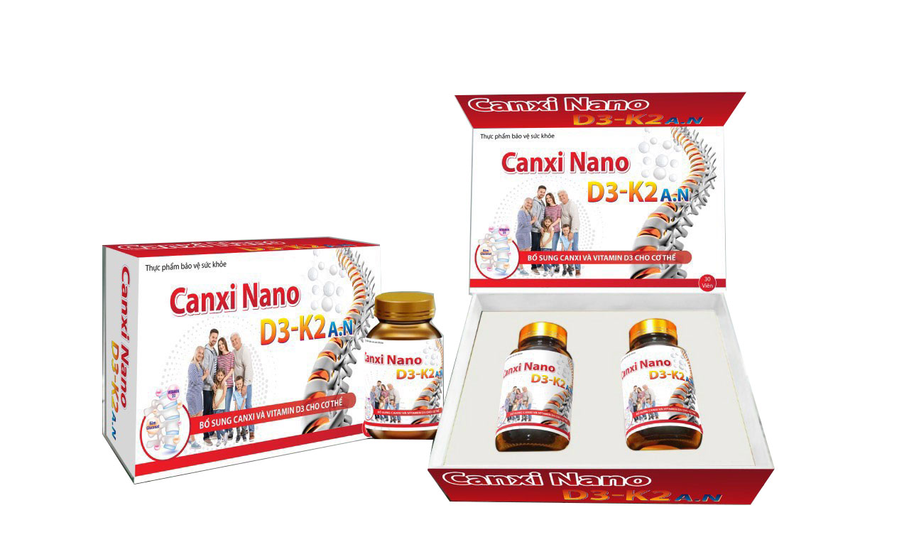 Canxi Nano D3 - K2 A.n Anh Nhiên (h/2c/30v)