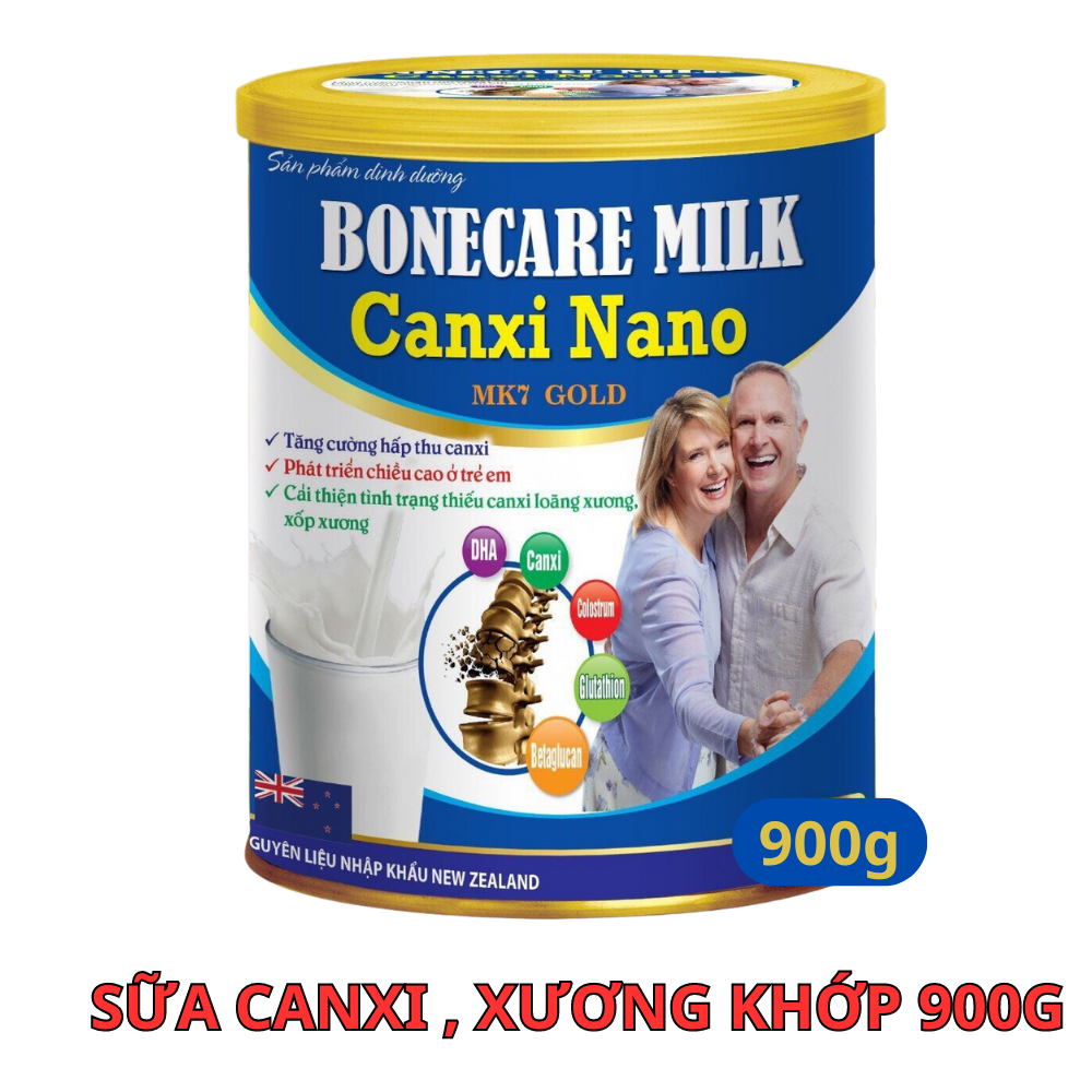 Sữa Bột Bonecare Milk Canxi Nano Mk7 Gold Minh Chung (h/900gr)