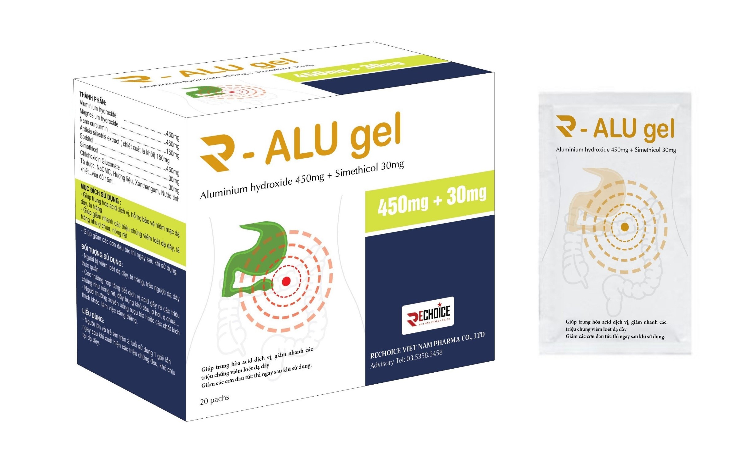 Gel Dạ Dày R - Alu Gel Việt Ý (h/20g/15ml)