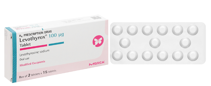 Levothyrox Levothyroxin 100µg Merck (h/30v)