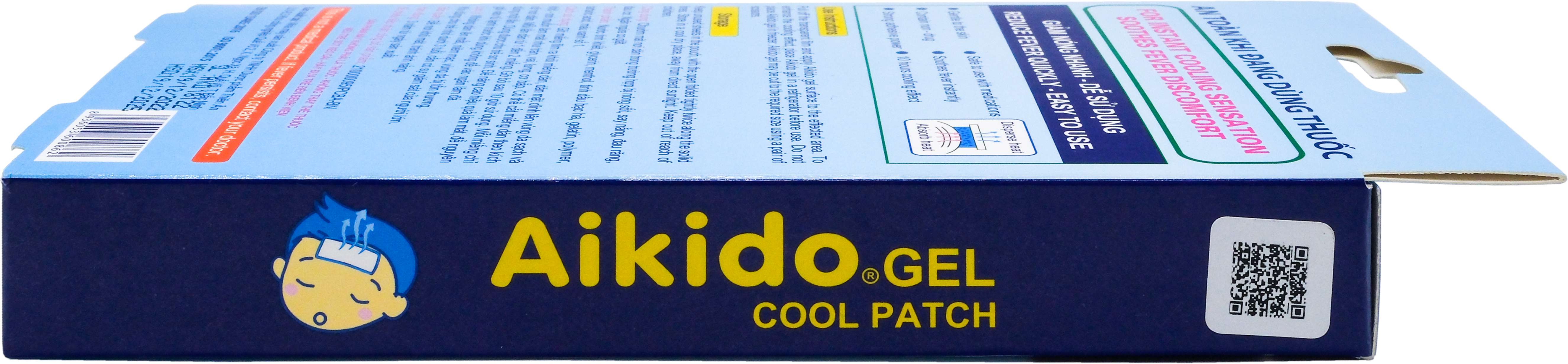 Miếng dán hạ sốt Aikido Gel Cool Patch Tatra (Hộp 6 miếng)