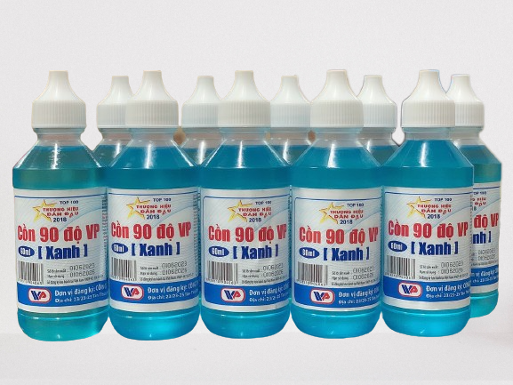 Cồn 90 Độ Vĩnh Phúc (lốc/10c) (xanh)