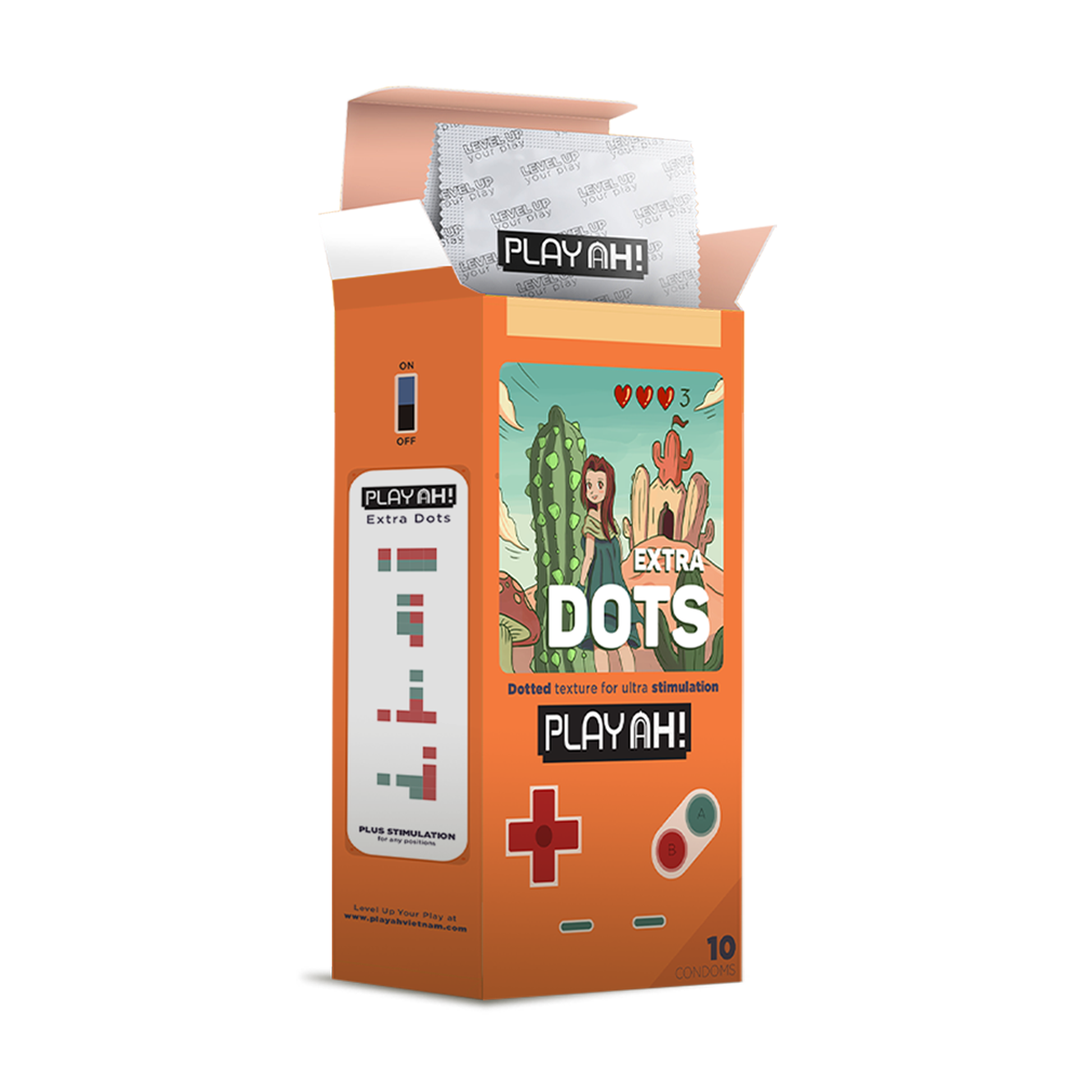 Bao Cao Su Thêm Gai Extra Dots 52mm Playah (h/10c)