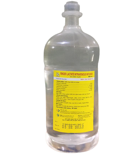 Dịch Truyền Ringer Lactate Chai Nhựa Shijiazhuang (c/500ml)