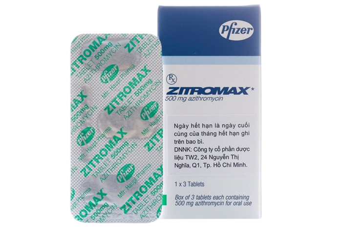Zitromax 500mg Pfizer (h/3v)