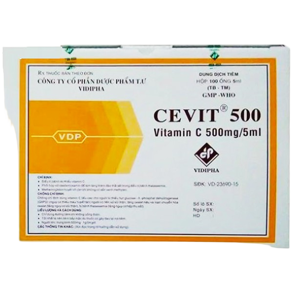 Cevit 500 Vitamin C 500mg/5ml Vidipha (h/100o/5ml)