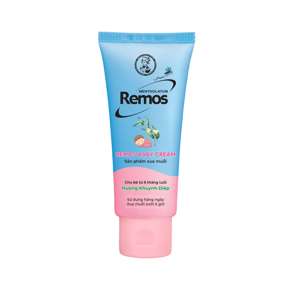 Kem chống muỗi Remos Baby Cream hương khuynh diệp (Tuýp 70 gram)