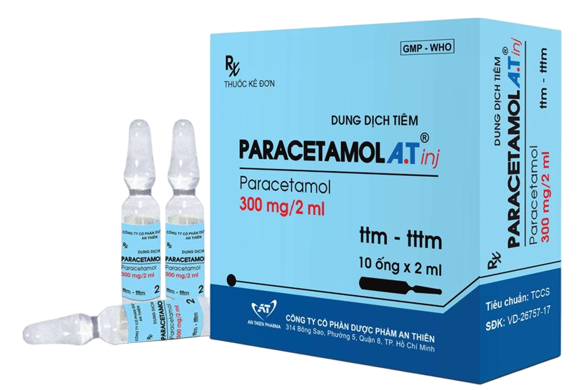 Paracetamol A T Inj 300mg/2ml An Thiên (h/10o/2ml)