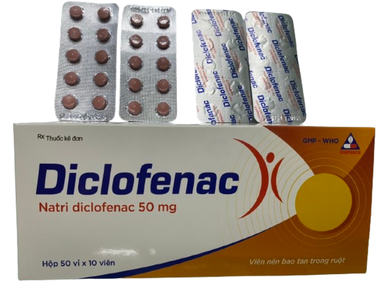 Diclofenac 50mg Tablets Vinphaco (h/500v)