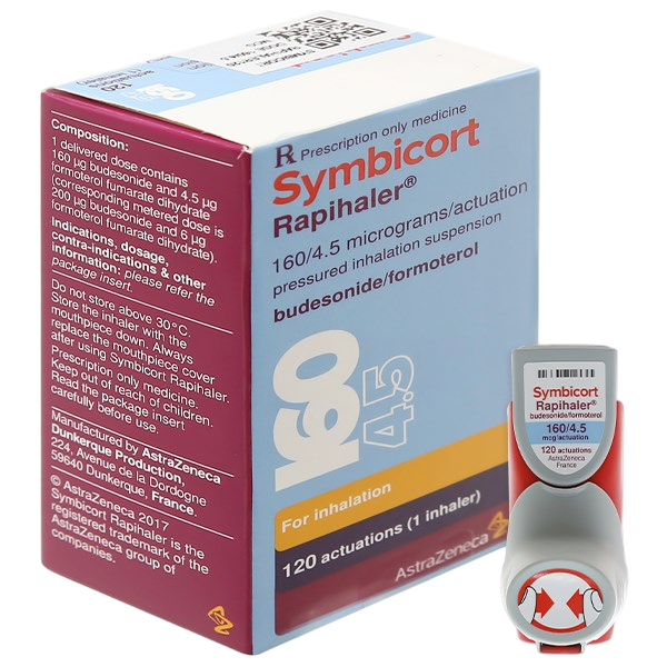 Symbicort Rapihaler 160/4.5 Mcg Astrazeneca (chai/120 Liều)