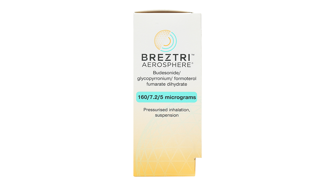 Thuốc hít điều trị hen suyễn Breztri 160/7.2/5 (Chai 120 liều)