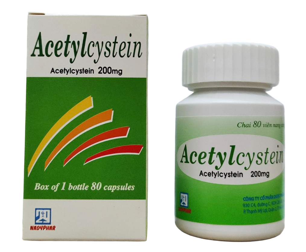 Acetylcystein 200mg Nadyphar (c/80v)