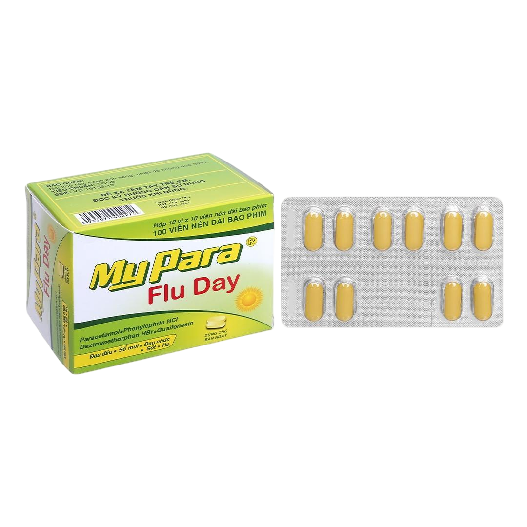 Thuốc cảm cúm Mypara Flu day (Hộp 100 viên)