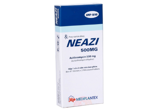 Neazi Azithromycin 500mg Mediplantex (h/3v)