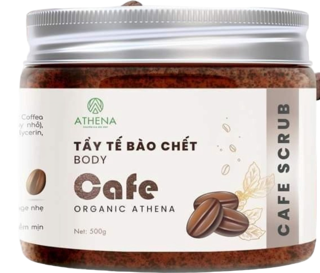 Tẩy Tế Bào Chết Body Cafe Organic Athena (hũ/500gr)