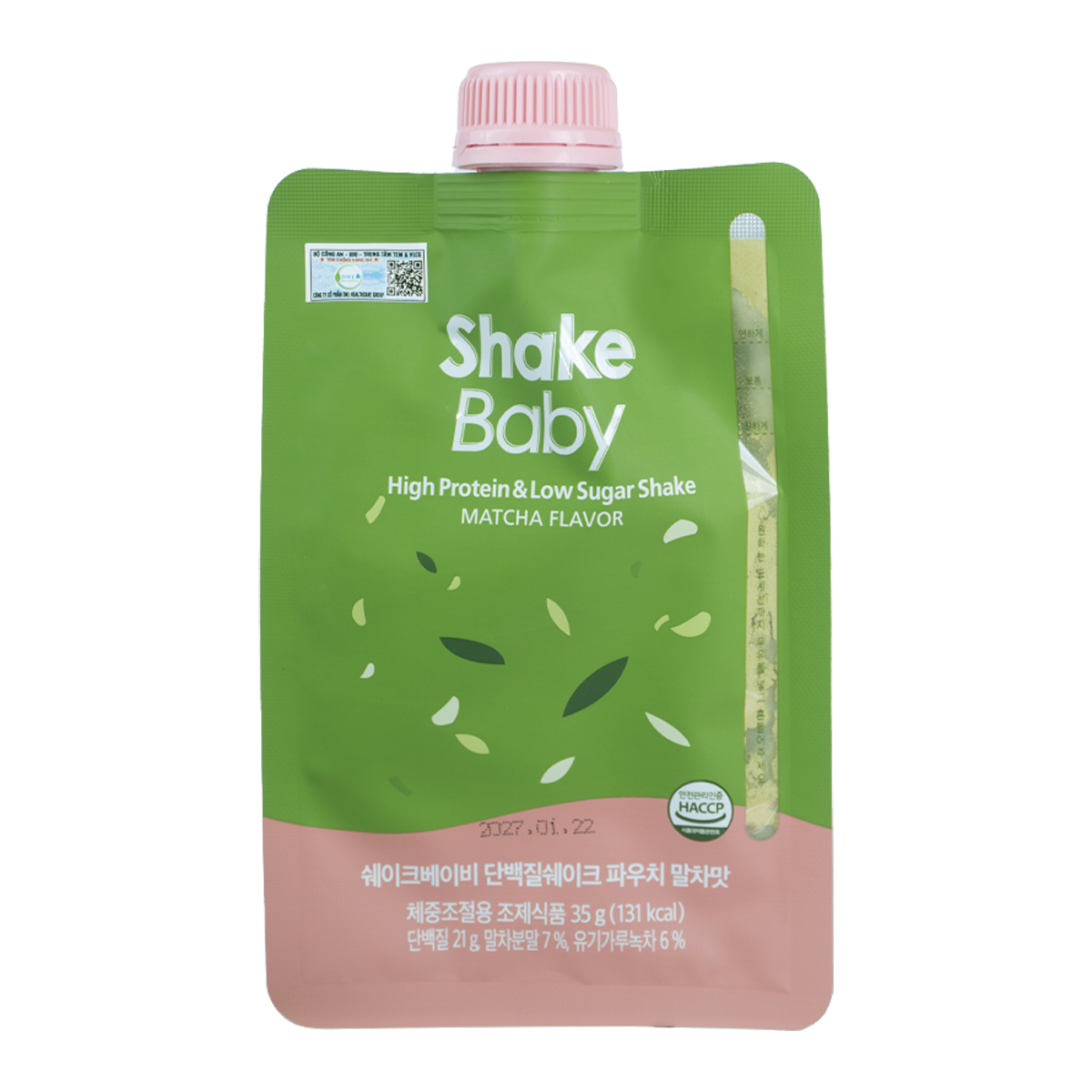 Bột ngũ cốc bổ sung protein Shake Baby vị matcha (Gói 35 gram)