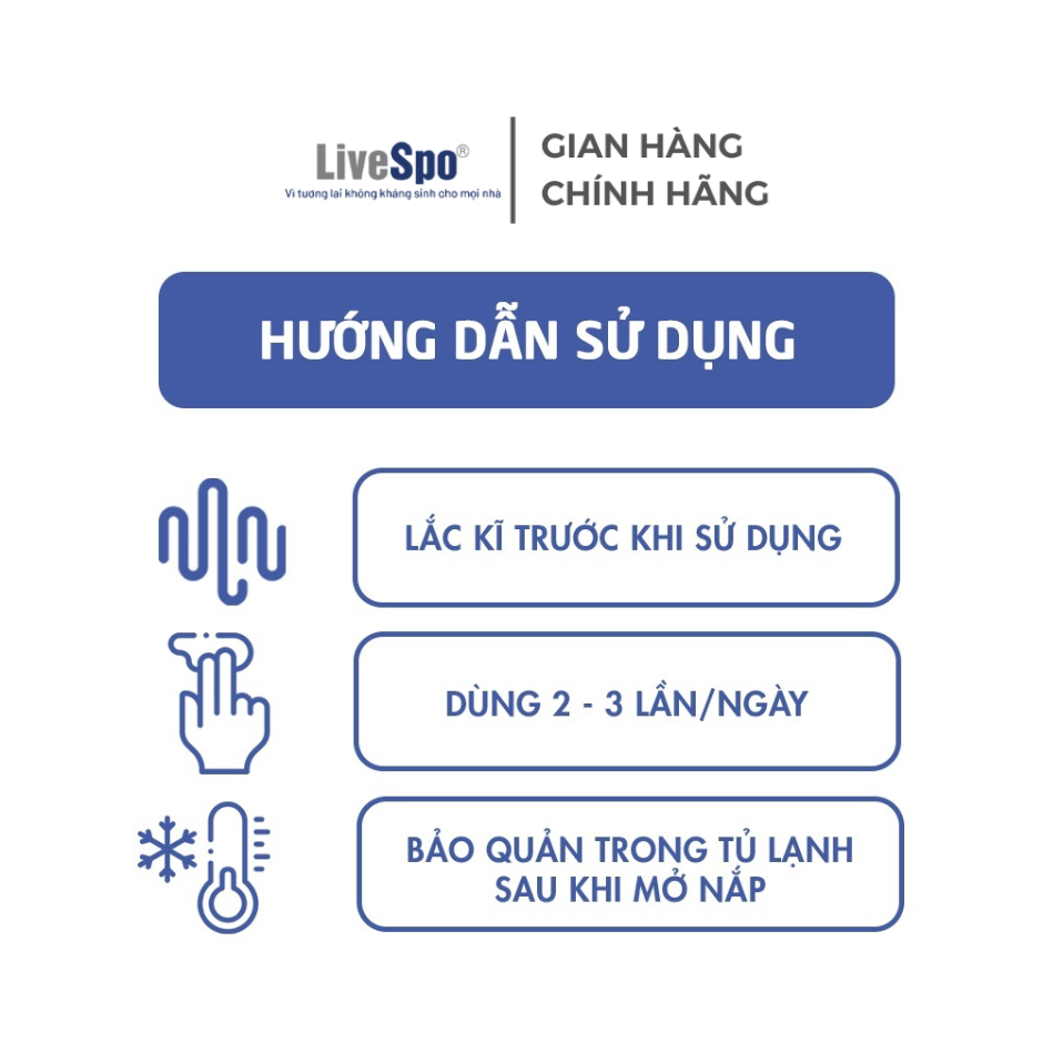 Men hỗ trợ tiêu hóa Livespo Clausy (Hộp 10 ống)