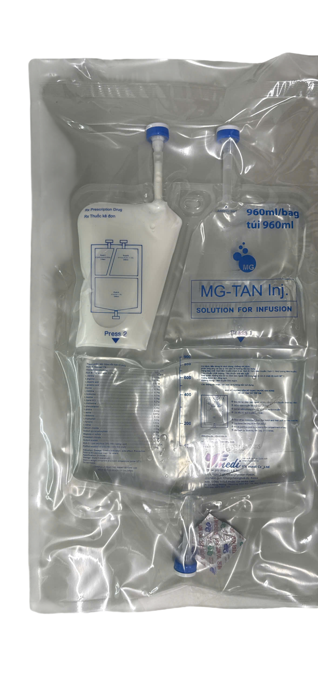 Dịch truyền MG-Tan Inj. (Túi 960ml)