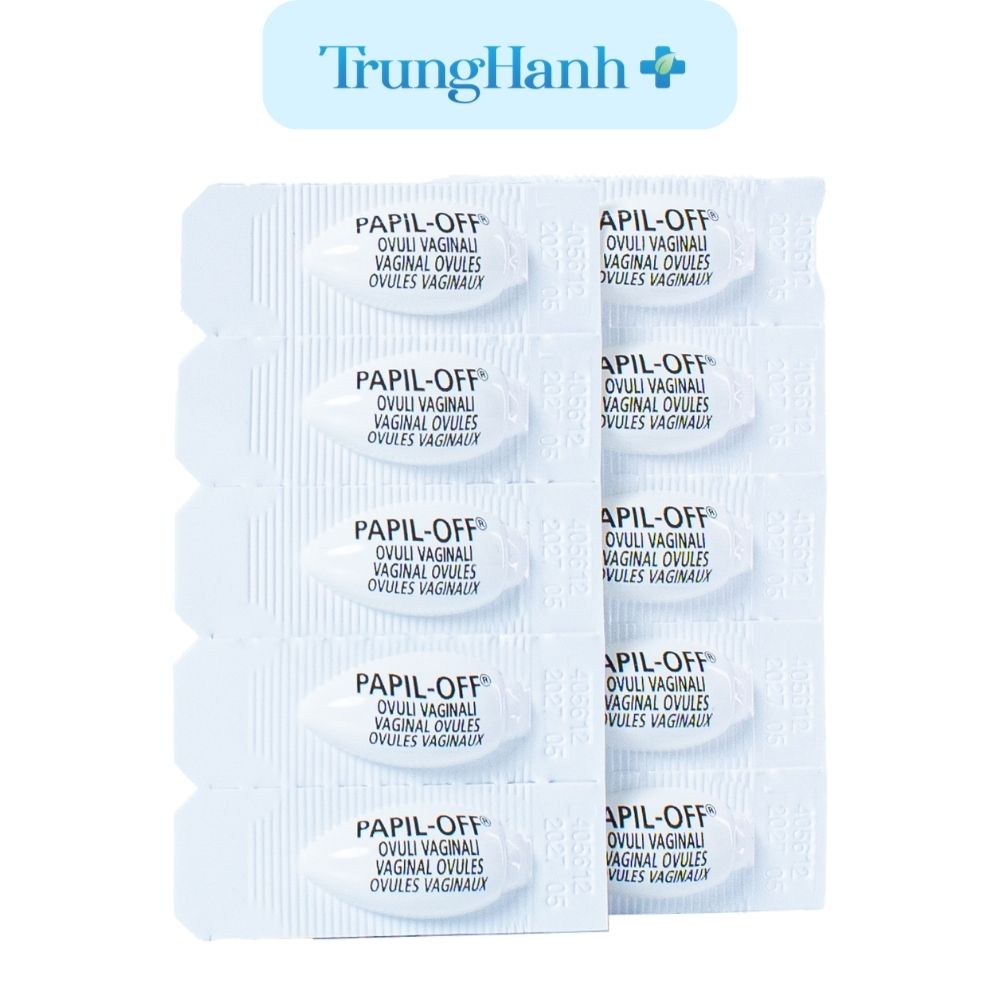 Viên đặt âm đạo Papil Off (Hộp 10 viên)