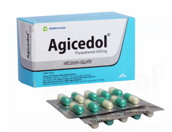 Agicedol Paracetamol 500mg Agimexpharm (h/100v)