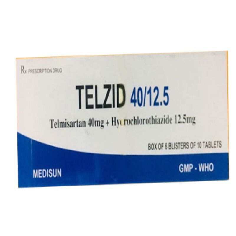 Telzid 40mg/12.5mg Tablets Medisun (h/60v)