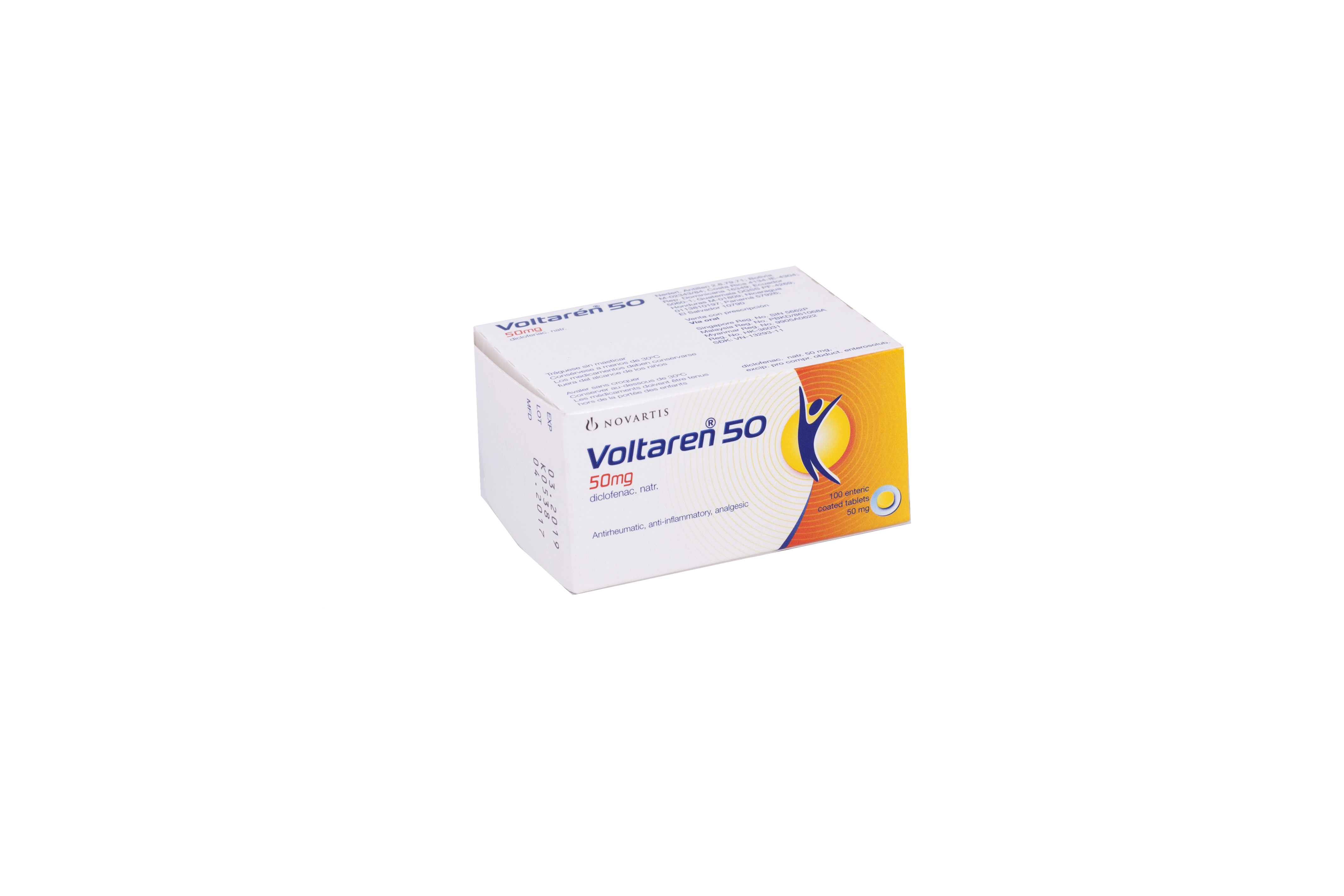 Voltaren 50mg Novartis (h/100v)