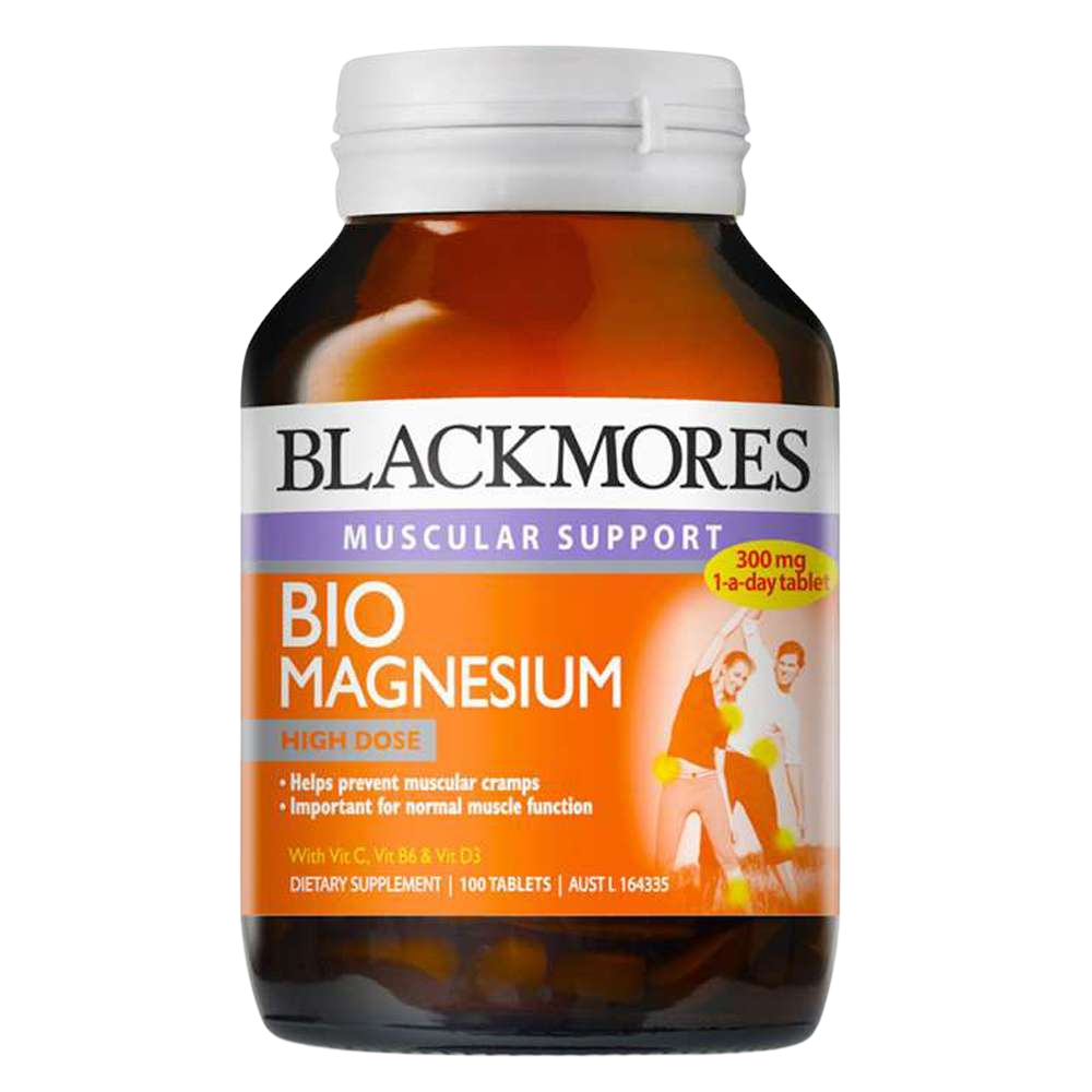 Viên uống bổ sung magnesi Blackmores Bio Magnesium (Chai 100 viên)