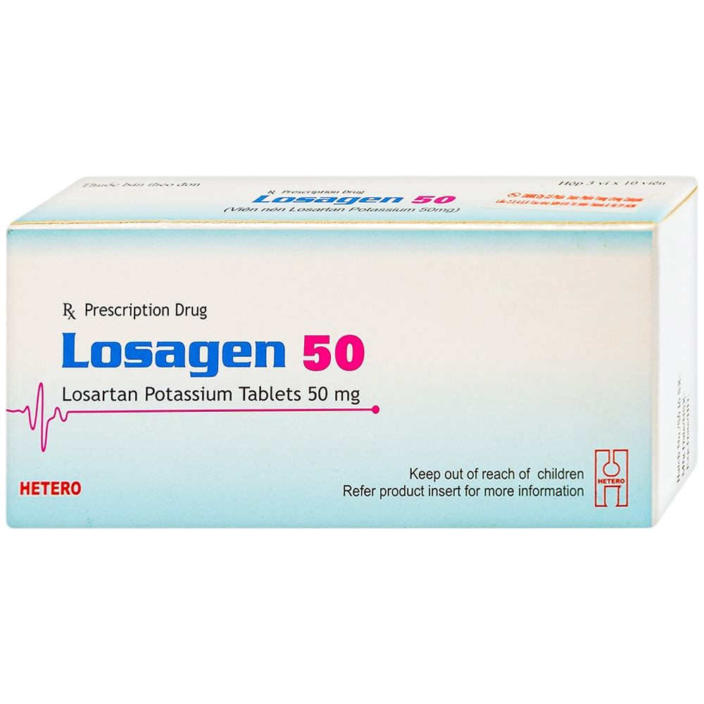 Losagen Losartan 50mg Hetero (h/30v)