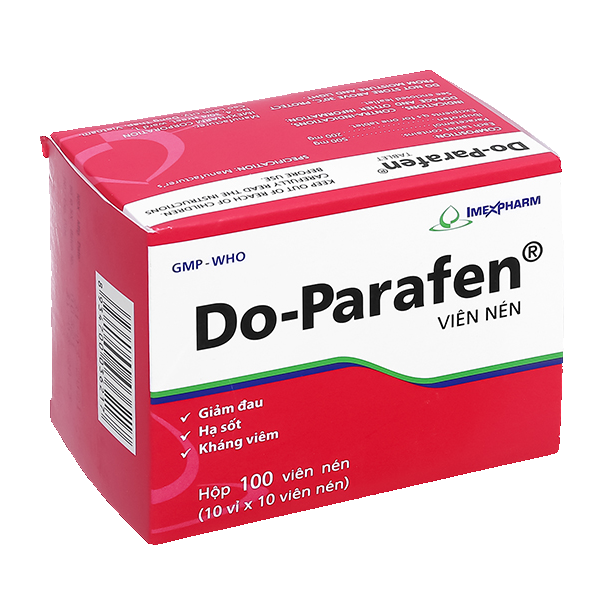 Do-parafen Paracetamol 500mg Imexpharm (h/100v)