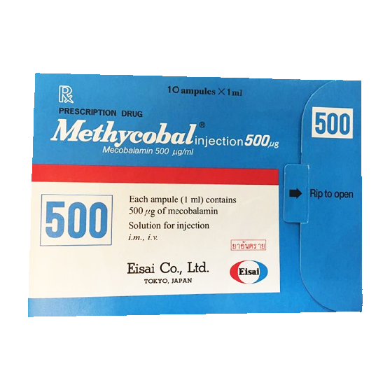 Methycobal Mecobalamin 500mcg/ml Eisai (h/10o/1ml)